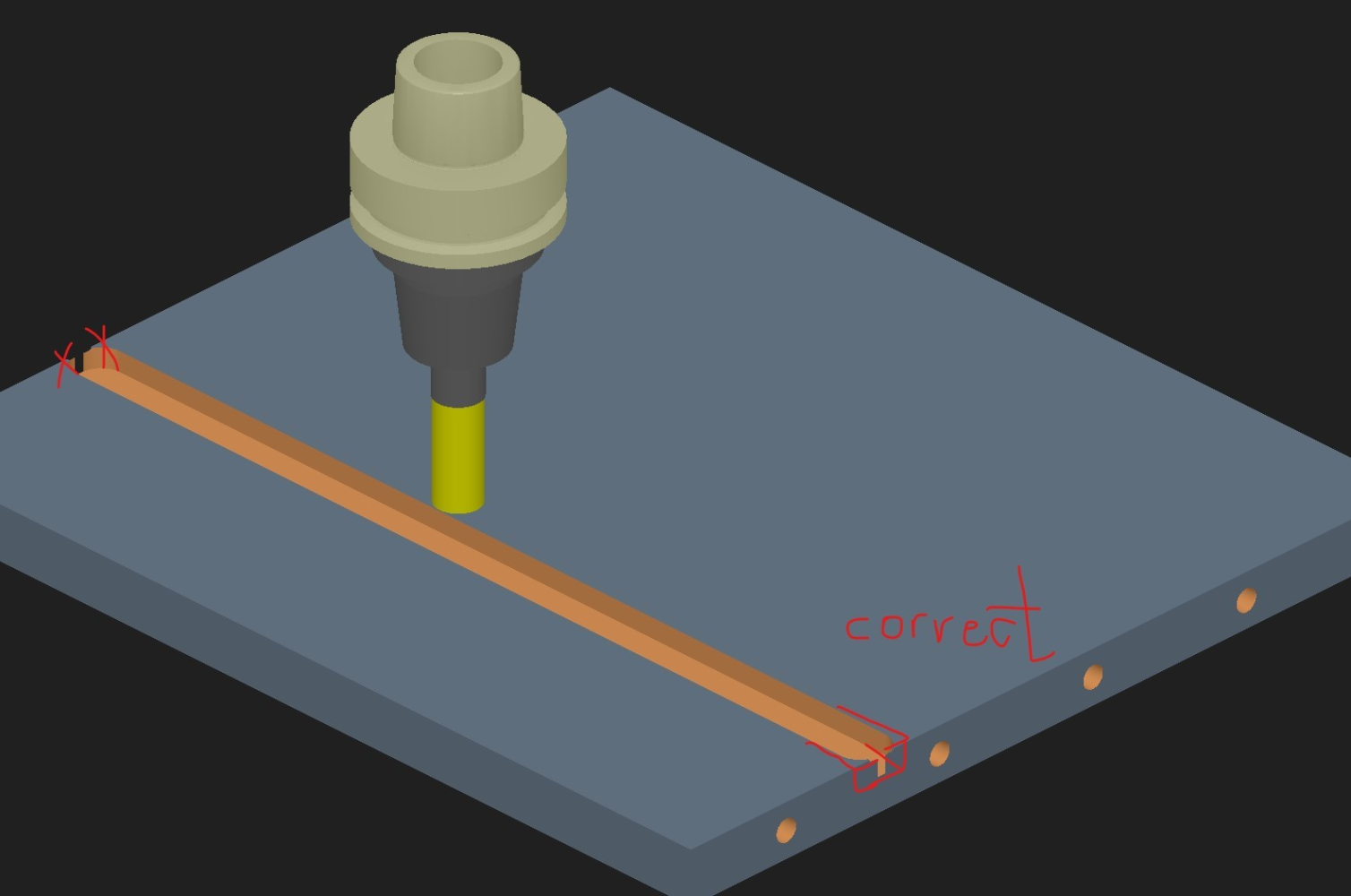 How to get a sharp corner for led strip pocket, inner tooling processing. | Forum | WOOD DESIGNER