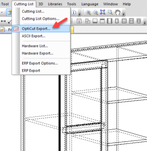 OptiCut create or import cutting list | WOOD DESIGNER